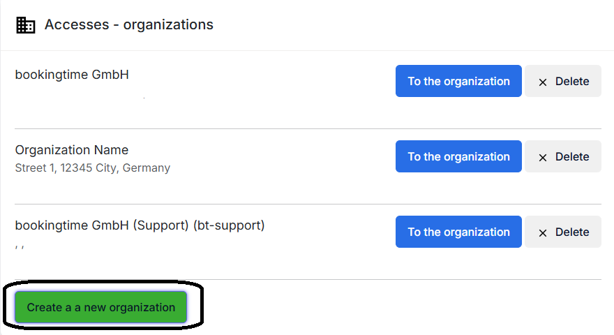 Can multiple organizations be managed? Where can I add another ...